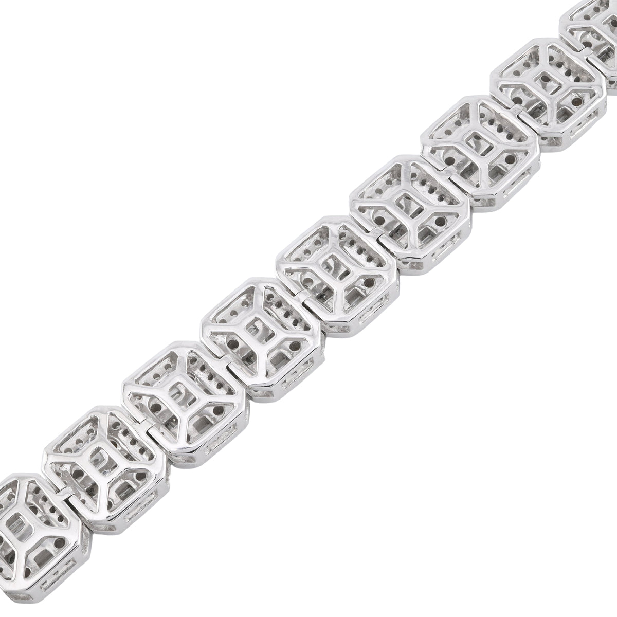 Diamond Tennis Bracelet Baguette Stone Setting - 10KT Gold & 5.67 CTW ...